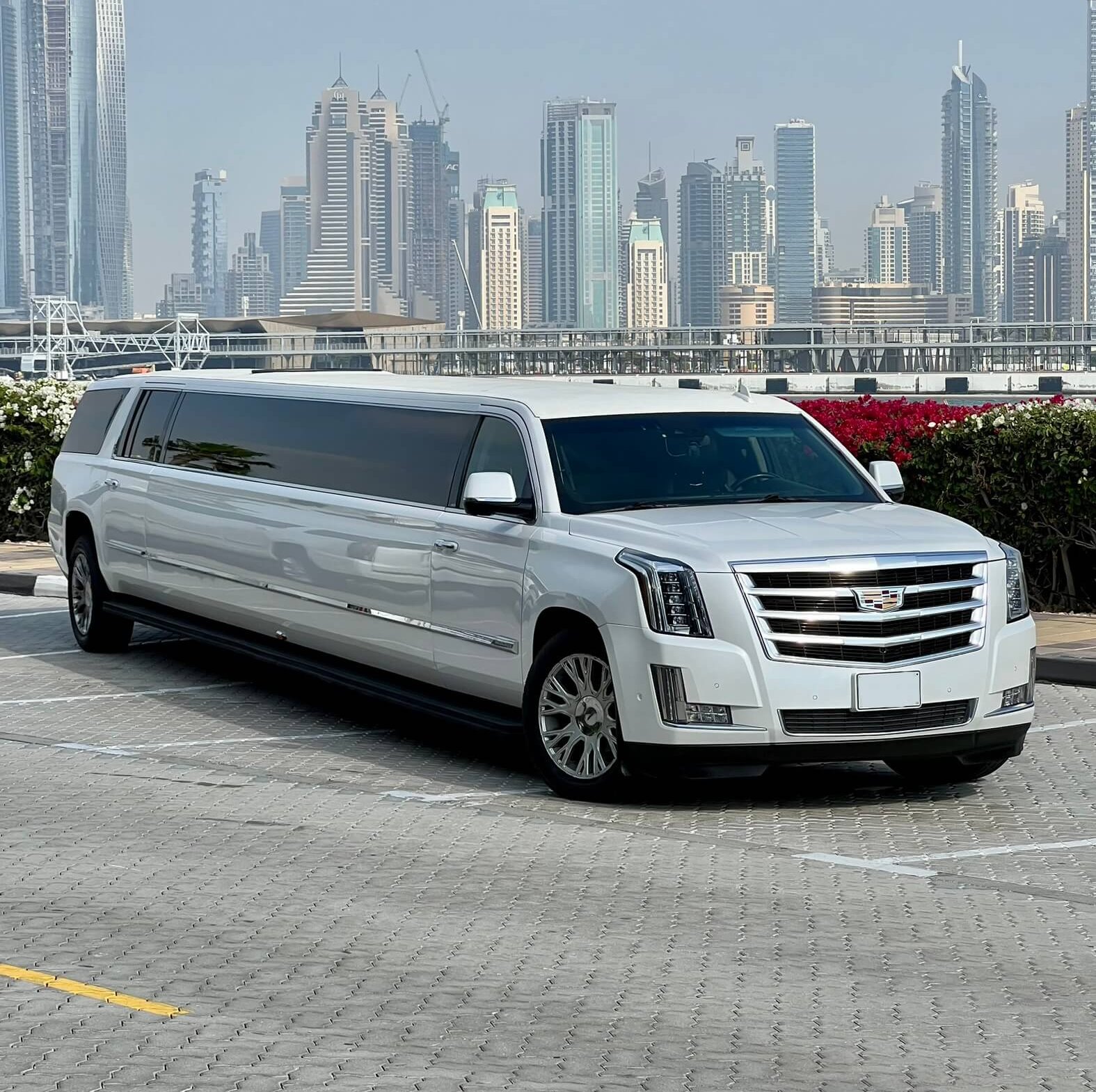 White Panther |Dubai Exotic Limo | Limo Rental|